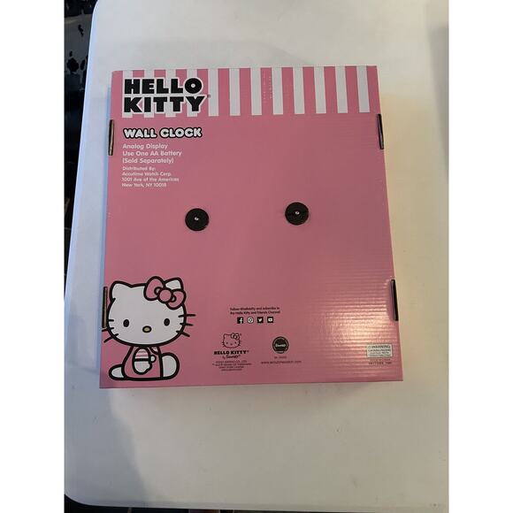 Hello Kitty | Toys | Hello Kitty Wall Clock Metallic Pink Rim2 Analog ...